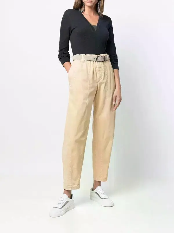 Brunello Cucinelli V-neck Long-sleeved Top