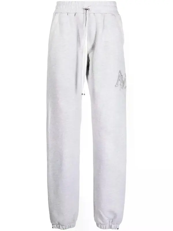 Amiri Staggered Logo-embroidered Track Pants
