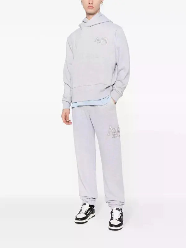 Amiri Staggered Logo-embroidered Track Pants