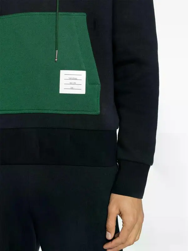 Thom Browne Colour-block Cotton Hoodie