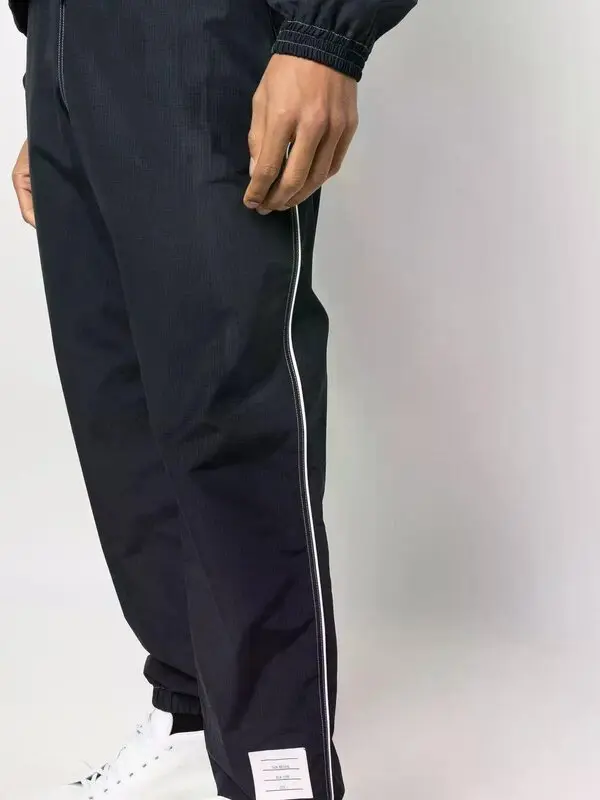 Thom Browne Name-tag Track Pants - Blue