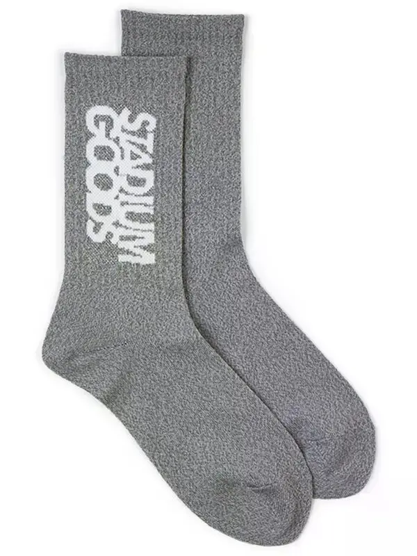 STADIUM GOODS Logo Reflective Crew Socks - Grey