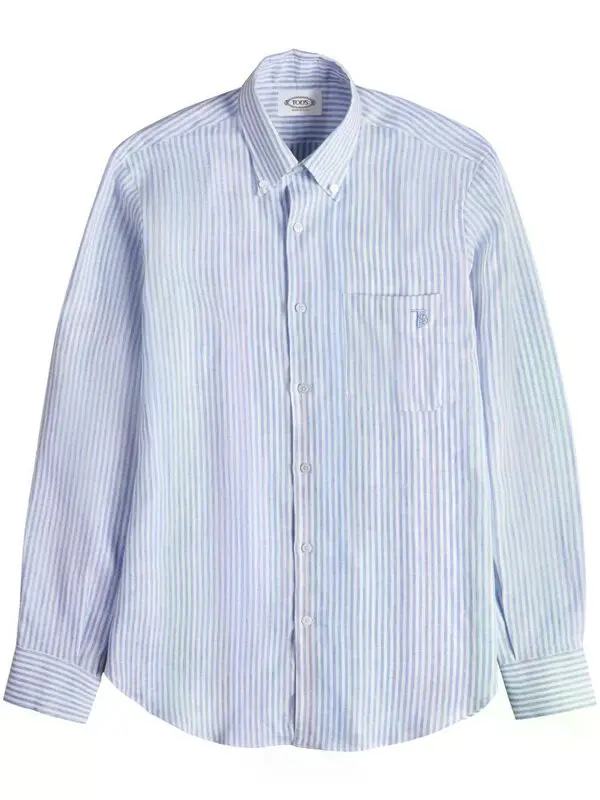 TOD'S Striped Linen Shirt