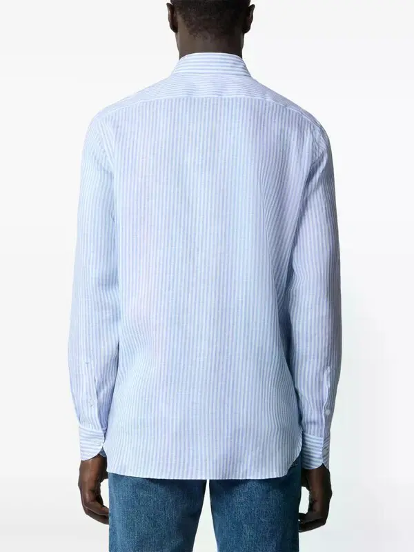 TOD'S Striped Linen Shirt