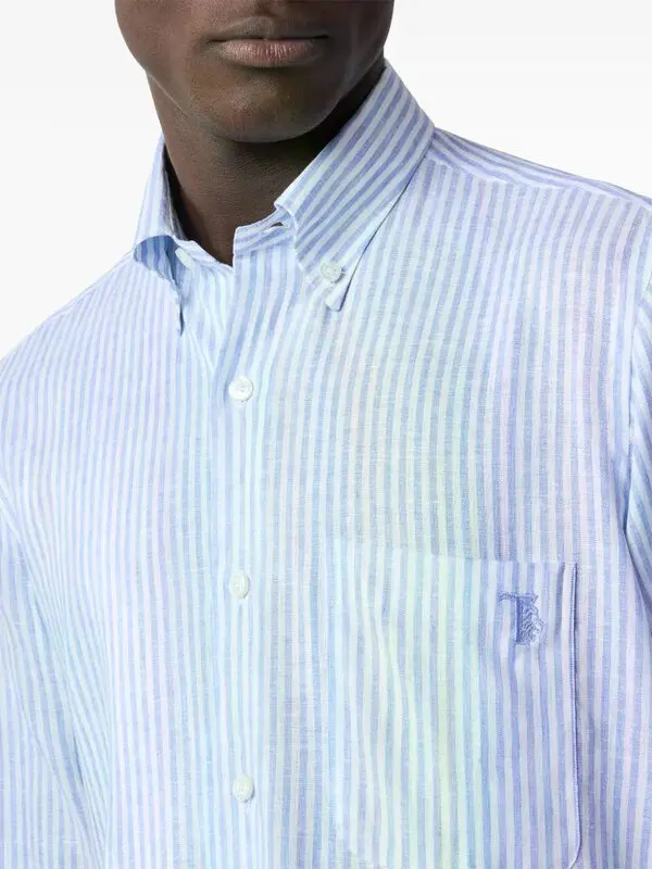 TOD'S Striped Linen Shirt