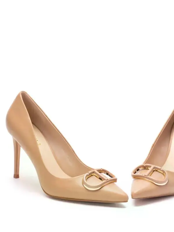 TWINSET 90mm Oval T-plaque Pumps
