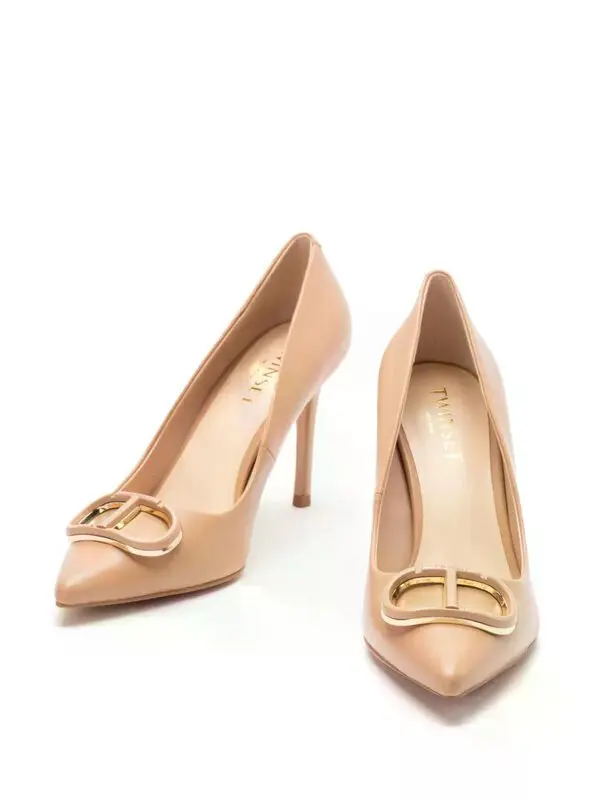 TWINSET 90mm Oval T-plaque Pumps