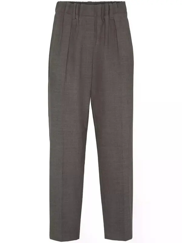 Brunello Cucinelli Gathered High-waisted Trousers