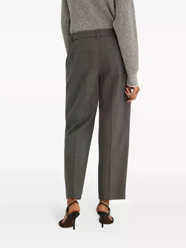 Brunello Cucinelli Gathered High-waisted Trousers