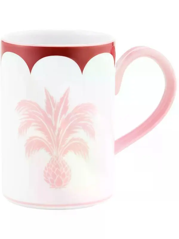 AQUAZZURA CASA Jaipur Porcelain Mug - Red