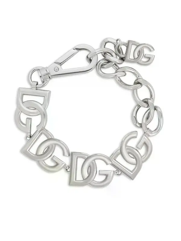Dolce & Gabbana Logo Chain Bracelet - Silver
