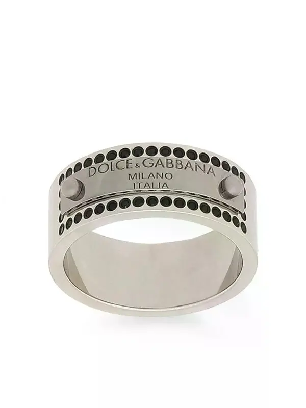 Dolce & Gabbana Rhinestone-embellished Band Ring