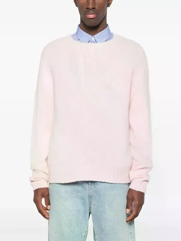 Palm Angels Curved-logo Wool-blend Jumper