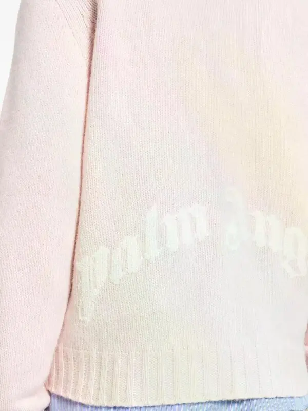 Palm Angels Curved-logo Wool-blend Jumper