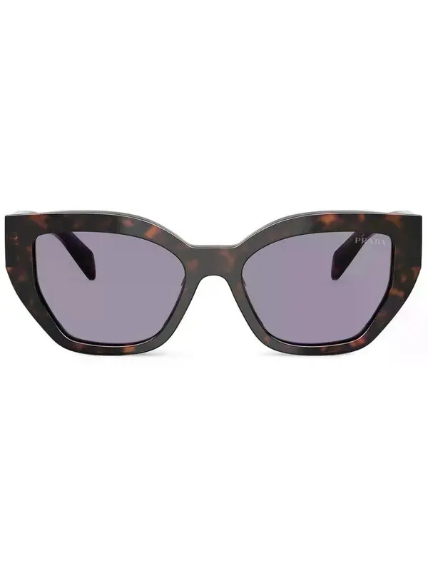 Prada Tortoiseshell-effect Cat-eye Sunglasses - Brown