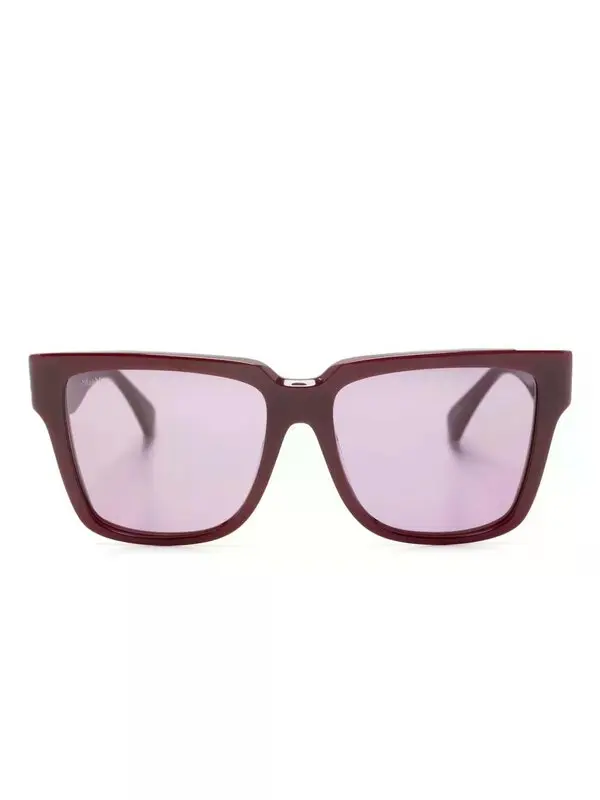 Max Mara Logo-engraved Square-frame Sunglasses