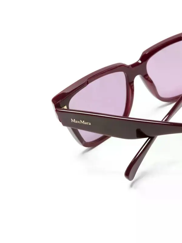 Max Mara Logo-engraved Square-frame Sunglasses