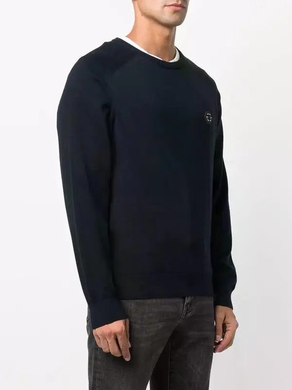 Philipp Plein Logo-patch Crew Neck Jumper