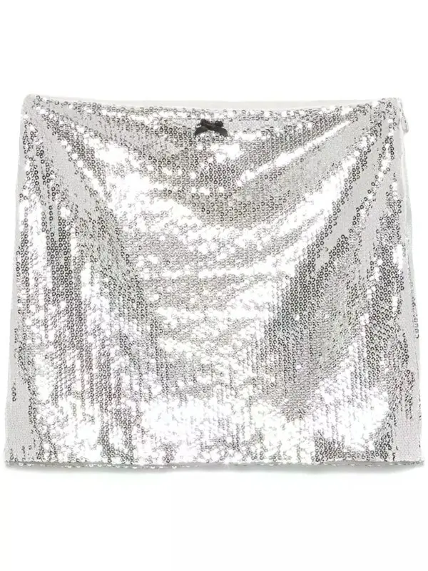 ROTATE BY BIRGER CHRISTENSEN Sequin-embellished Mini Skirt