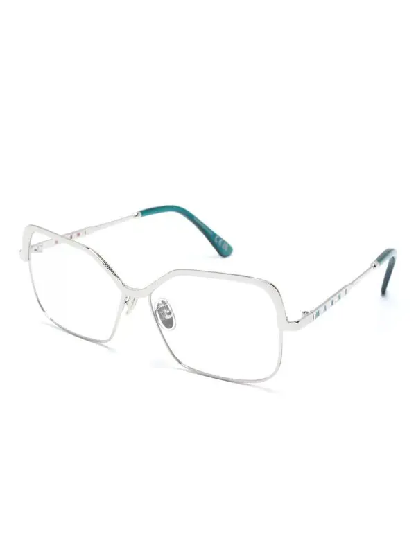 Marni Logo-debossed Square-frame Glasses