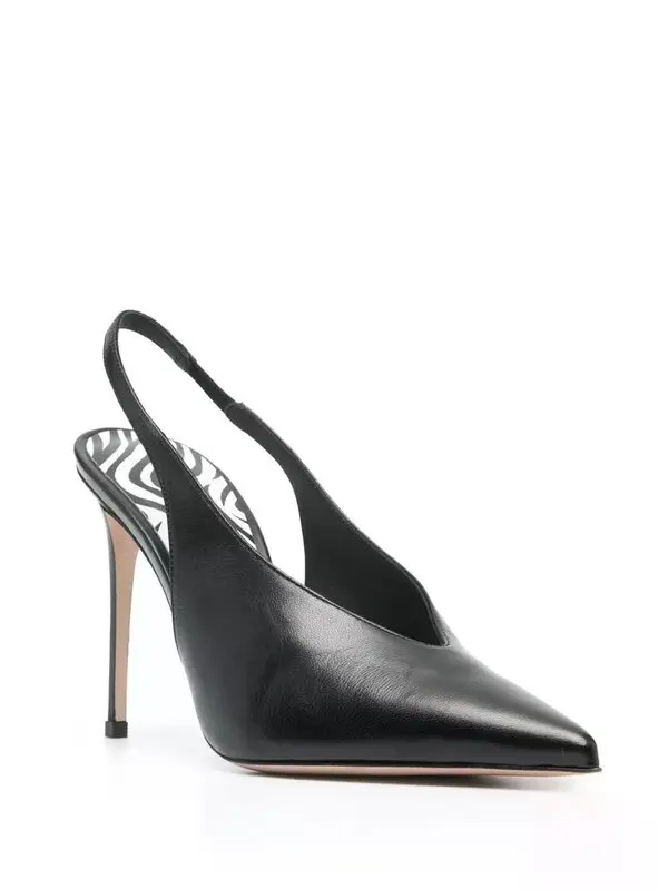 LE SILLA 105mm Leather Pumps - Black