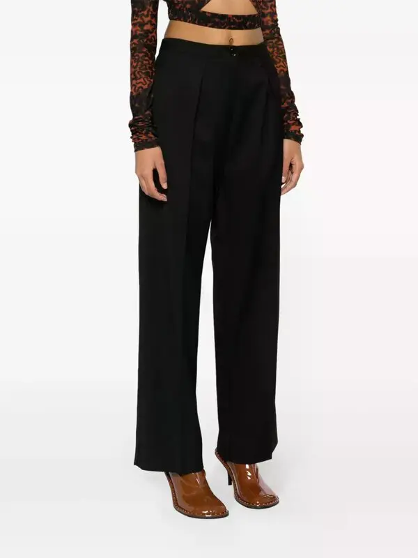 Acne Studios Wide-leg Tailored Wool Blend Trousers