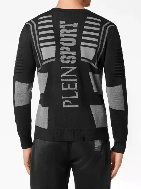 PLEIN SPORT Logo-print Knitted Jumper