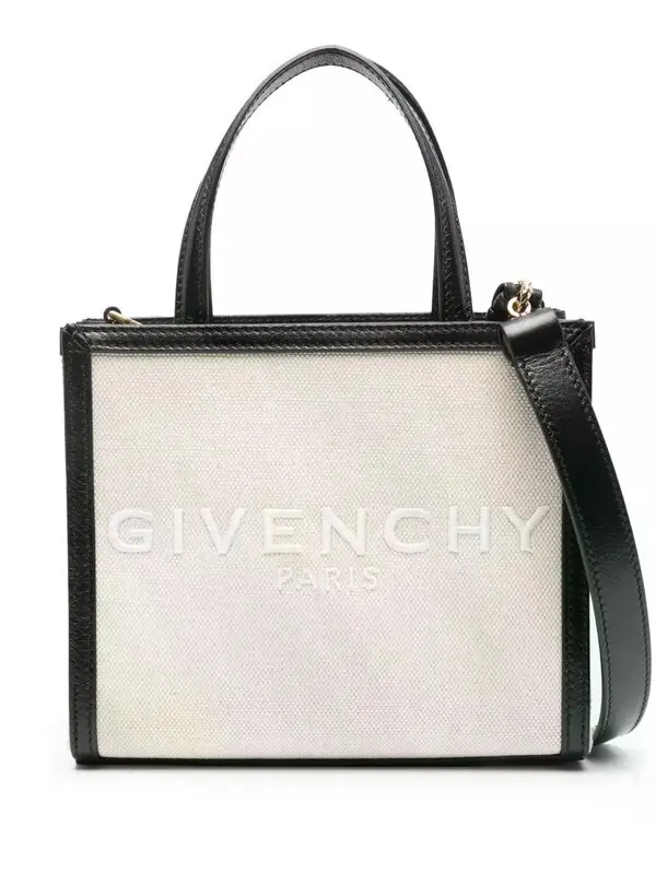 Givenchy G Tote Canvas Mini Bag - Neutrals