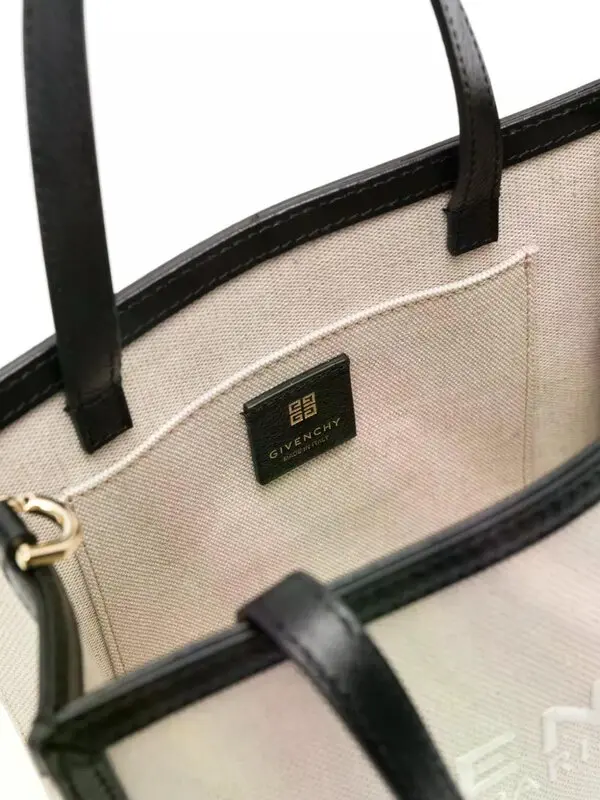 Givenchy G Tote Canvas Mini Bag - Neutrals