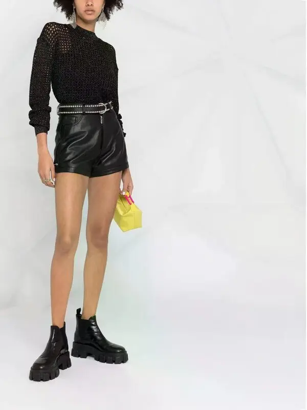 Philipp Plein Metallic-threaded Mesh Jumper