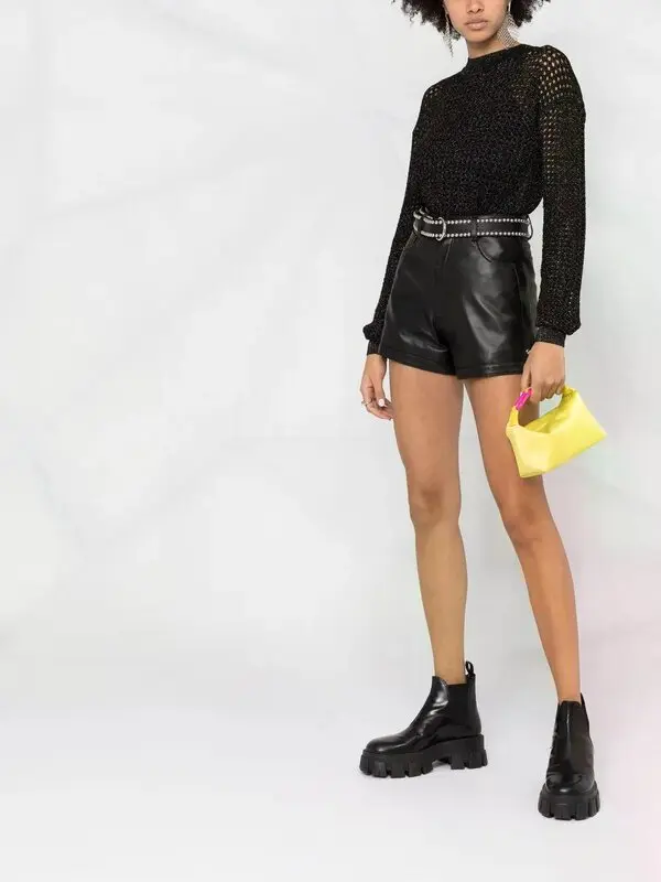 Philipp Plein Metallic-threaded Mesh Jumper