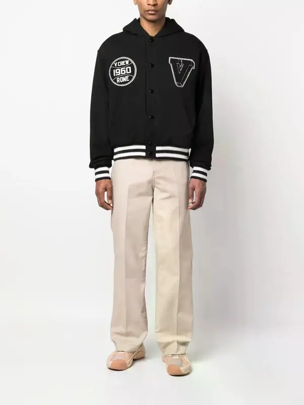 Valentino Garavani Buttoned Varsity Hoodie