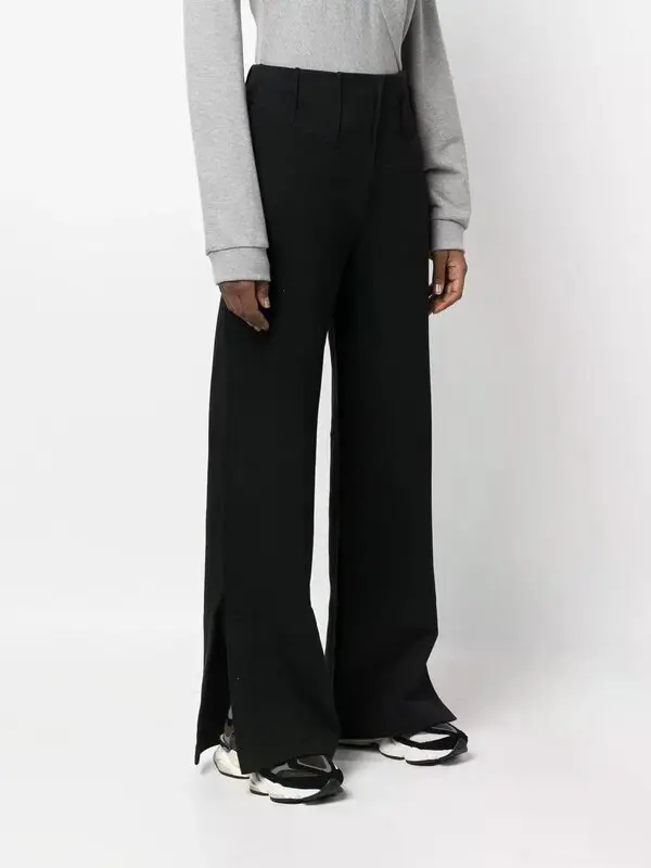 Gcds Wide-leg Cotton-jersey Trousers