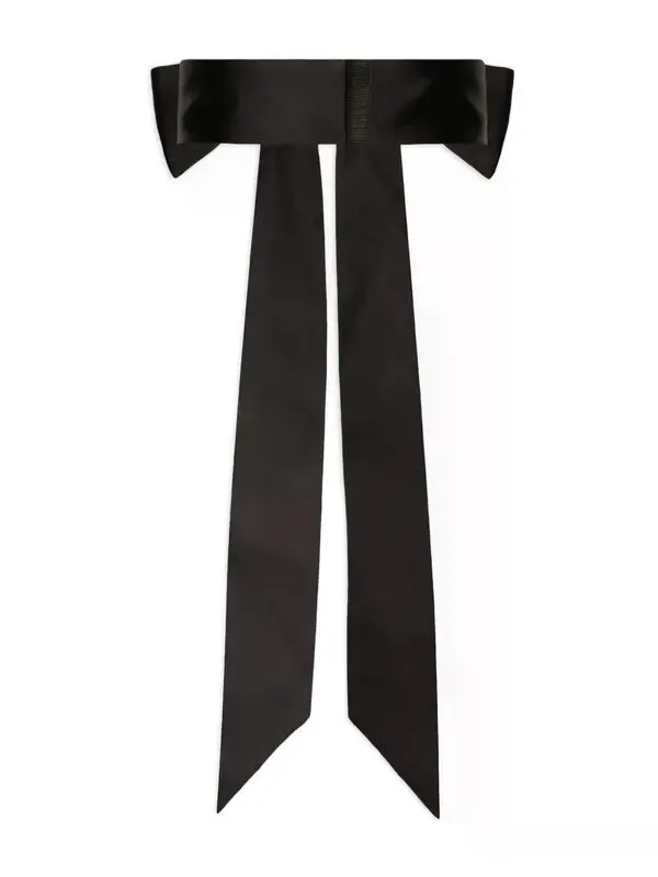 Dolce & Gabbana Bow-embellished Silk Belt