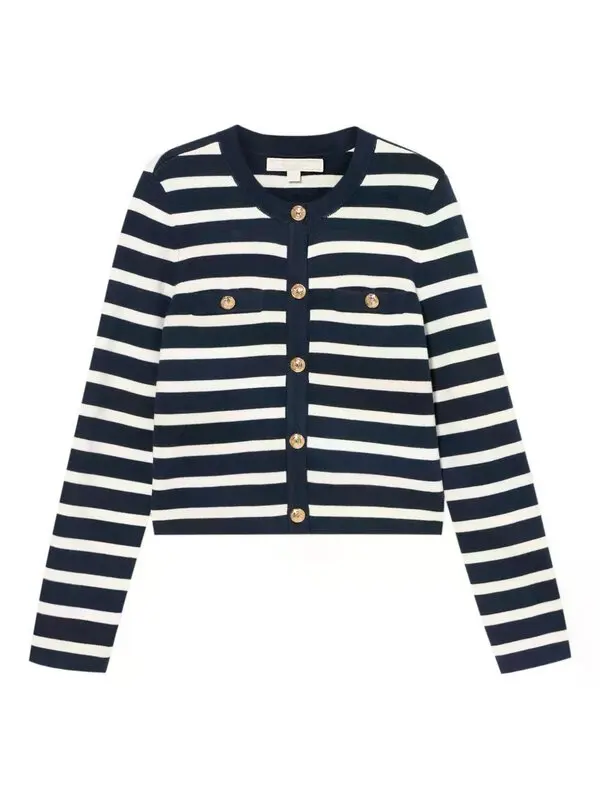 Brooks Brothers Striped Button-front Cardigan