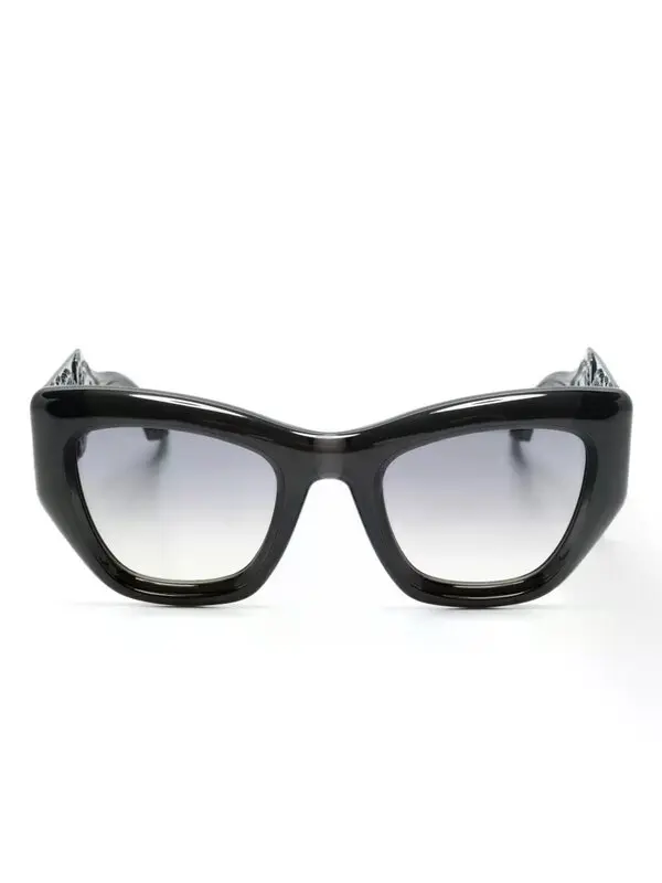 Etro Logo-engraved Cat-eye Sunglasses - Grey