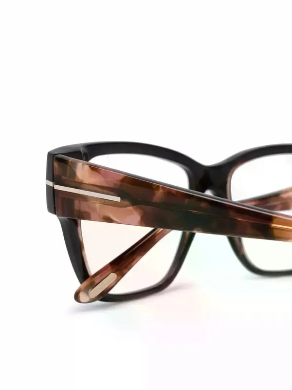 TOM FORD Tortoise Square-frame Glasses