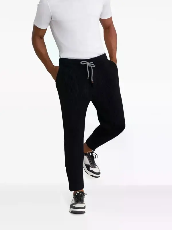 Brunello Cucinelli Ribbed Cashmere Track Pants