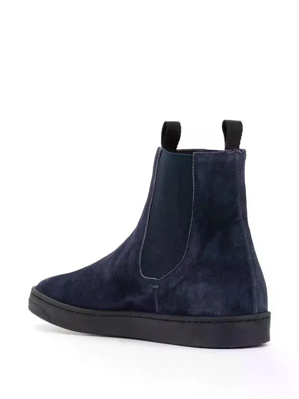 Officine Creative Suede Sneaker Boots - Blue