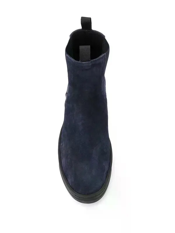 Officine Creative Suede Sneaker Boots - Blue