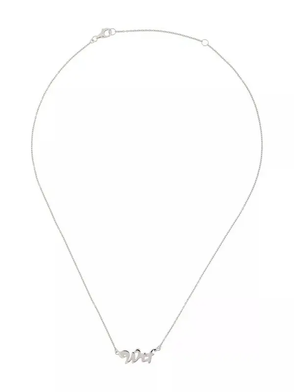 TRUE ROCKS Wtf Pendant Necklace - Silver