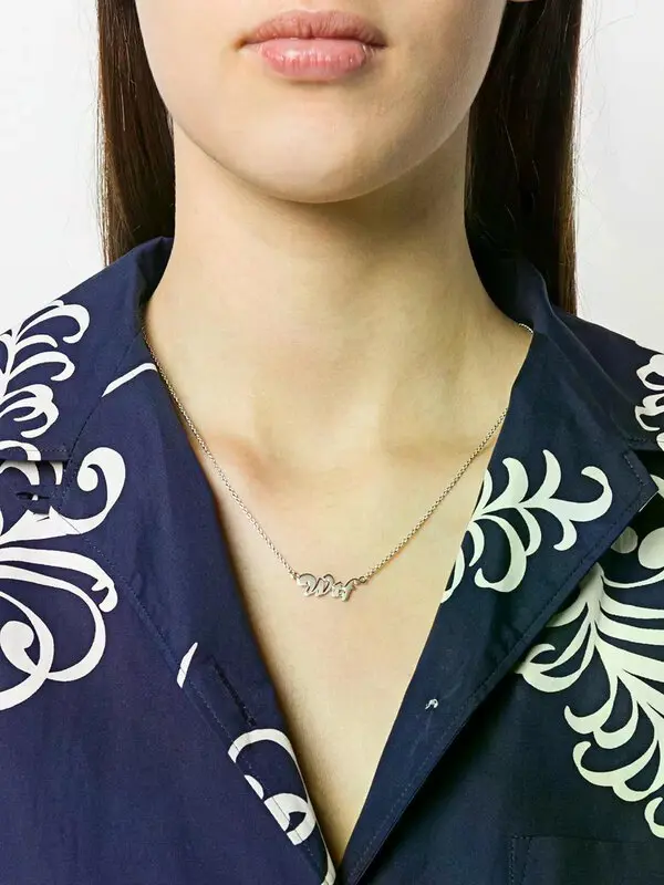 TRUE ROCKS Wtf Pendant Necklace - Silver