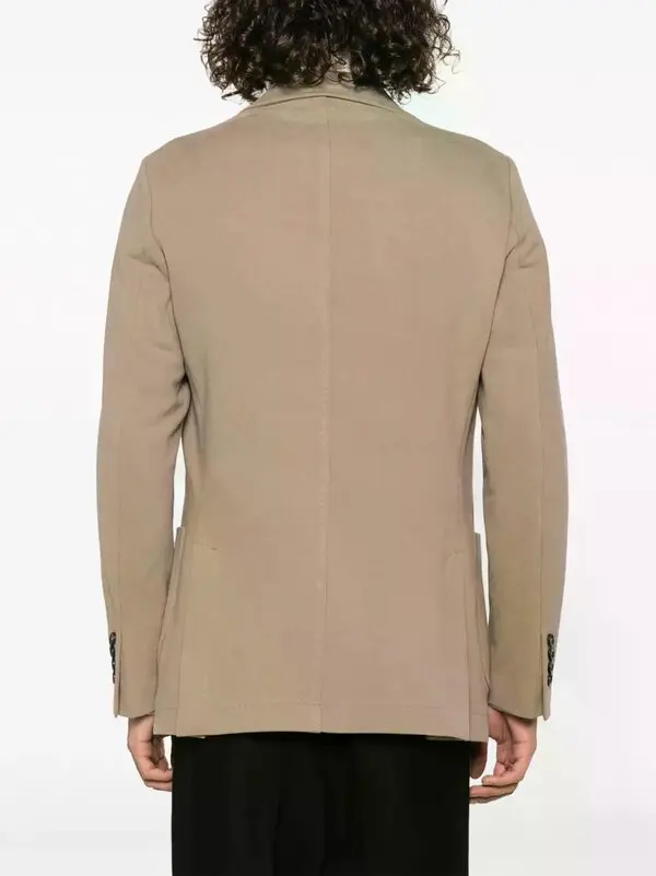 CIRCOLO 1901 Single-breasted Cotton-blend Jersey Blazer - Neutrals