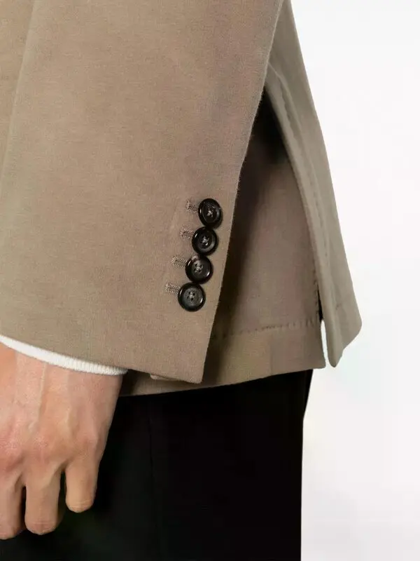CIRCOLO 1901 Single-breasted Cotton-blend Jersey Blazer - Neutrals