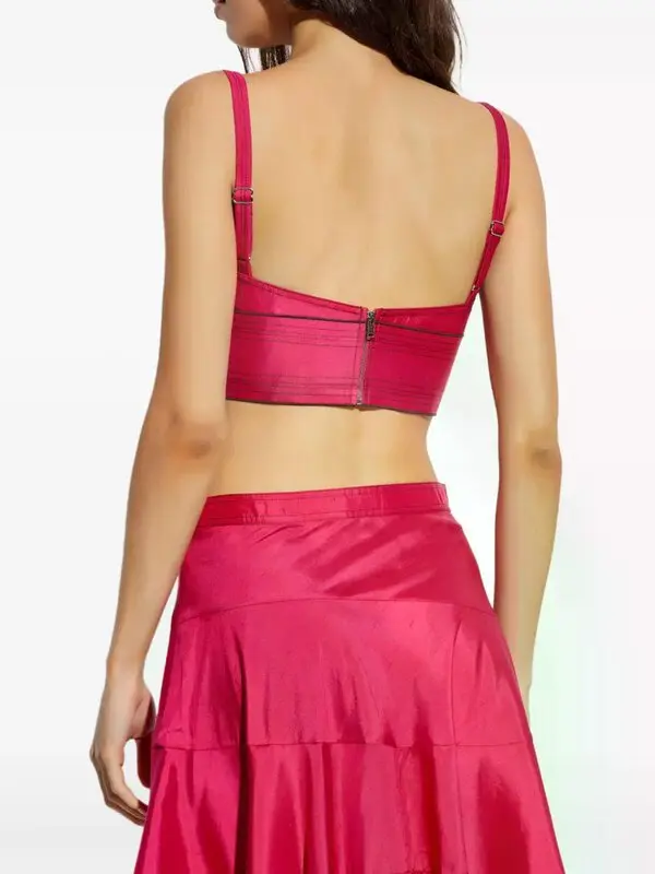 Tory Burch Silk Cropped Top