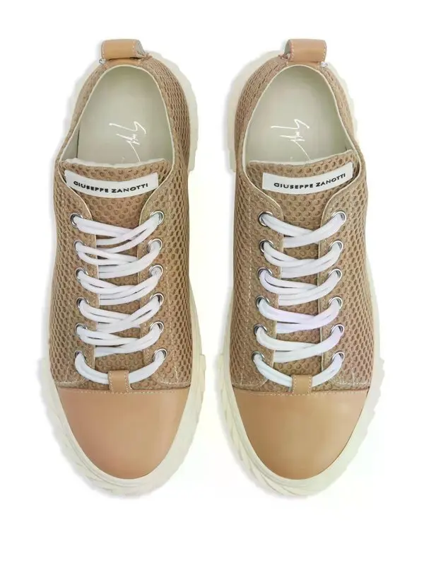 GIUSEPPE ZANOTTI Blabber Lace-up Sneakers - Neutrals