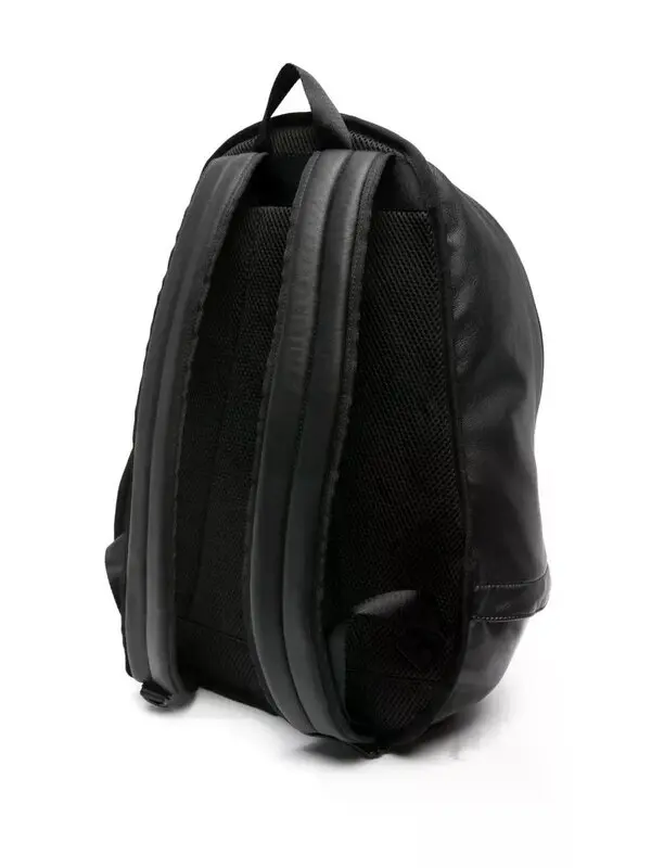 DIESEL® Logo-appliqué Backpack - Black