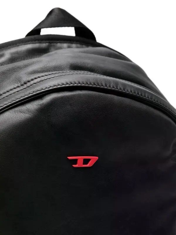 DIESEL® Logo-appliqué Backpack - Black