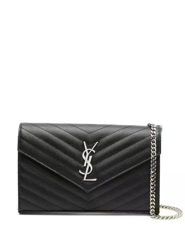 Saint Laurent Quilted Leather Shoulder Bag - Black