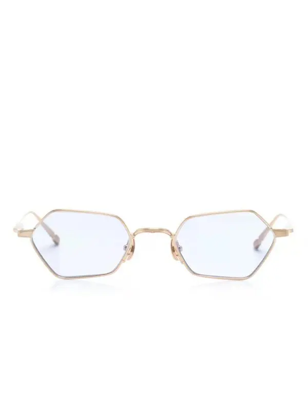 Matsuda Geometric-frame Titanium Sunglasses - Gold